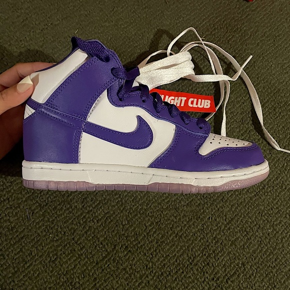 Nike | Shoes | Womens High Top Varsity Purple Dunks | Poshmark